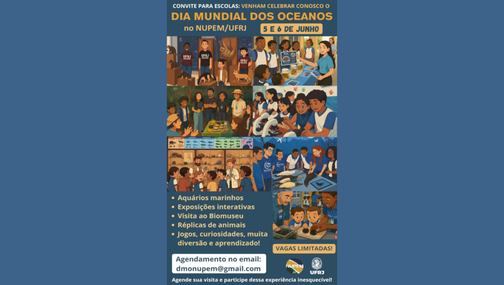 Dia mundial dos oceanos – Instituto de Biodiversidade e Sustentabilidade NUPEM/UFRJ
